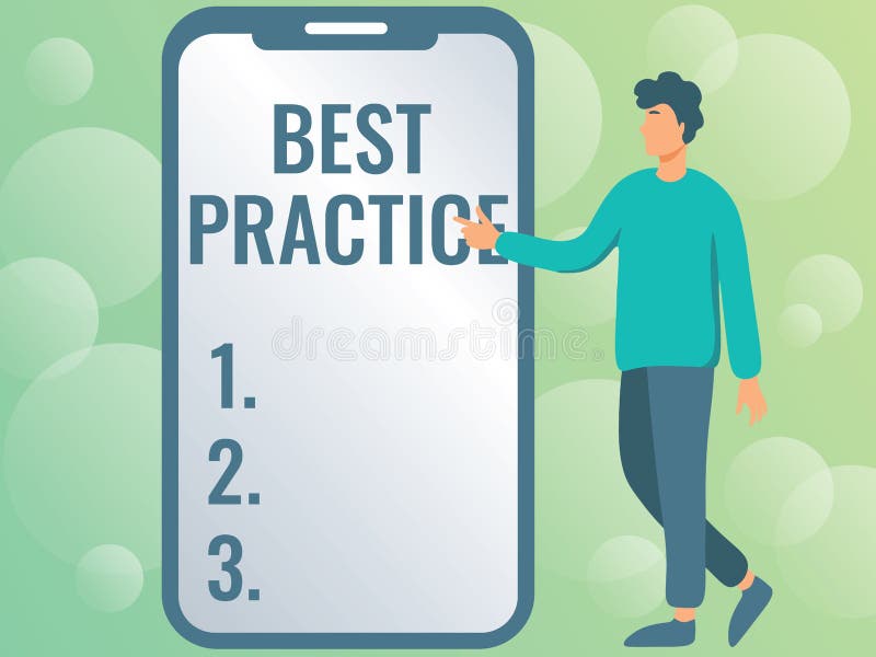 Inspiration Showing Sign Best Practice. Word Written on Method ...