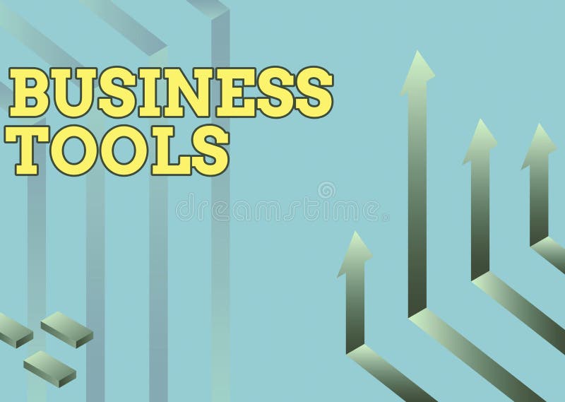 Inspiration Showing Sign Business Tools. Concept Meaning Marketing ...