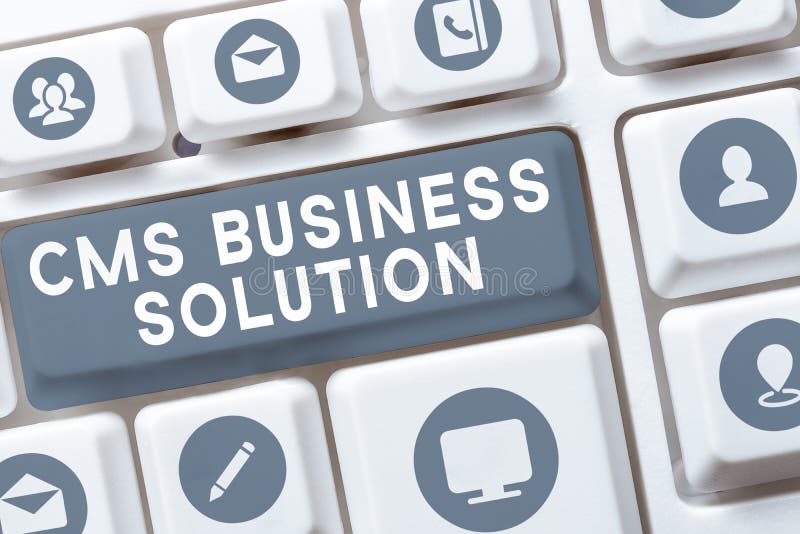 Text Showing Inspiration Cms Business Solution. Concept Meaning ...