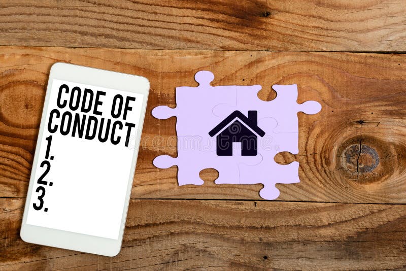 Inspiration Showing Sign Code of Conduct. Business Overview Ethics ...