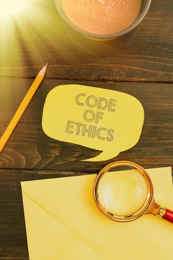 Inspiration Showing Sign Code of Ethics. Conceptual Photo Moral Rules ... Inspiration Showing Sign Code of Ethics. Conceptual Photo Moral Rules ...