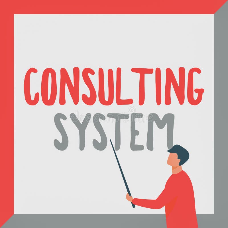 Conceptual Display Consulting System. Business Idea Helping Firms ...