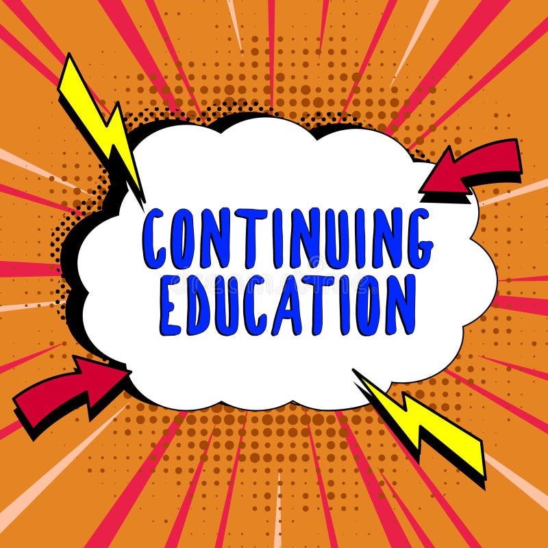 Conceptual Display Continuing Education. Business Concept Continued ...