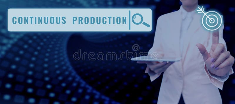 Inspiration Showing Sign Continuous Production. Word Written on ...