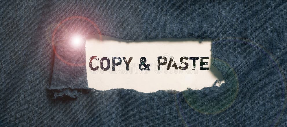 Inspiration Showing Sign Copy Paste. Concept Meaning an Imitation ...