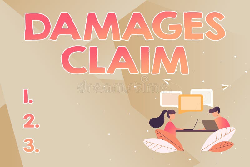 Inspiration Showing Sign Damages Claim. Word Written on Demand ... Inspiration Showing Sign Damages Claim. Word Written on Demand ...