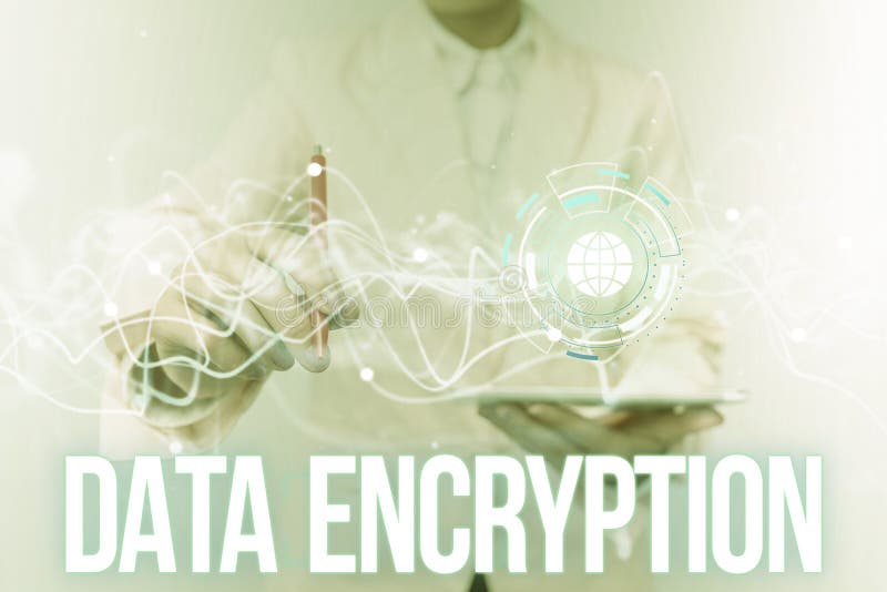 Inspiration Showing Sign Data Encryption. Business Idea Symmetrickey ...