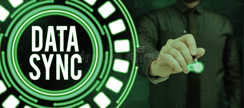 Inspiration Showing Sign Data Sync. Word Written on Data that is ...