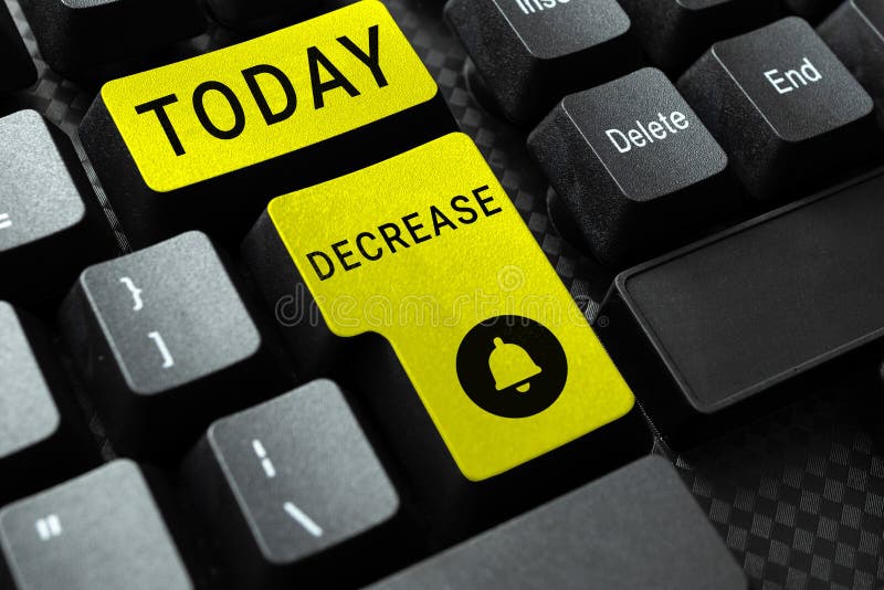 Text Showing Inspiration Decrease. Business Idea Make or Become Smaller ...