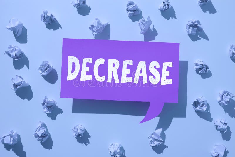 Inspiration Showing Sign Decrease. Conceptual Photo Make or Become ...