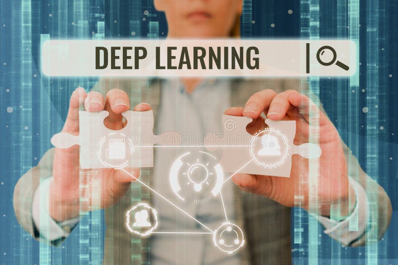 Inspiration Showing Sign Deep Learning. Internet Concept Hierarchical ...