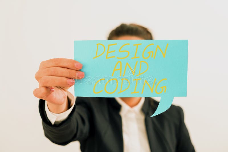 Inspiration Showing Sign Design And Coding Business Approach Html And Programming Cross