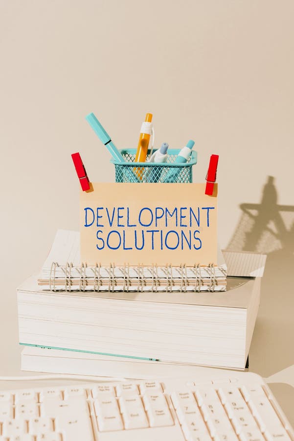 Inspiration Showing Sign Development Solutions. Conceptual Photo ... Inspiration Showing Sign Development Solutions. Conceptual Photo ...