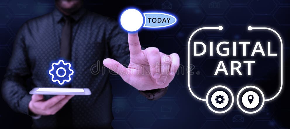 Conceptual Display Digital Art. Business Overview Use of Skill and ...