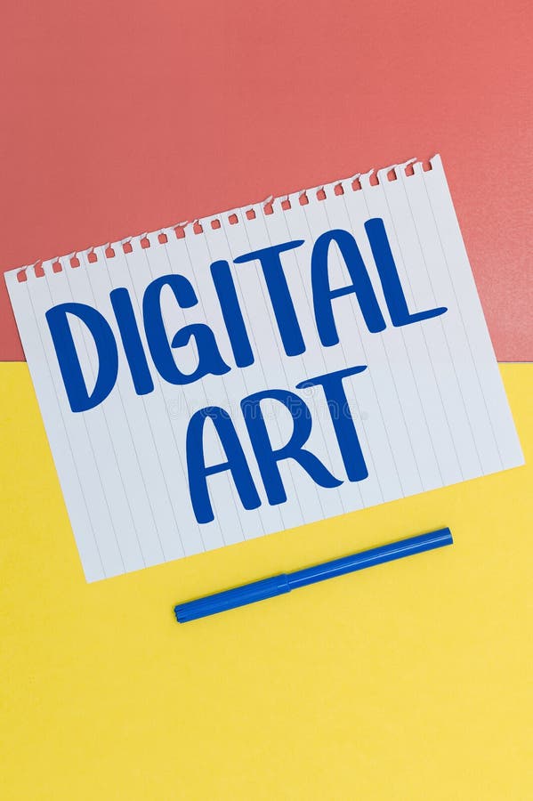 Handwriting Text Digital Art. Business Showcase Use of Skill and ...