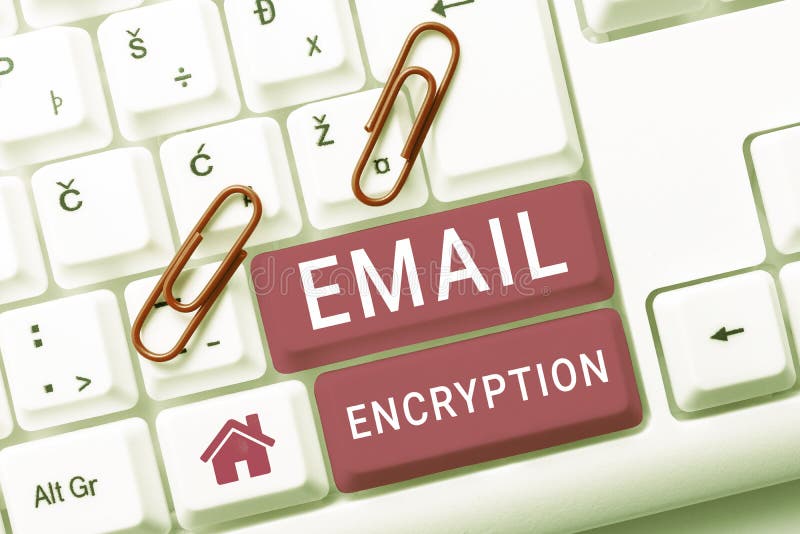 Hand Writing Sign Email Encryption. Concept Meaning Systematic Tactic ...
