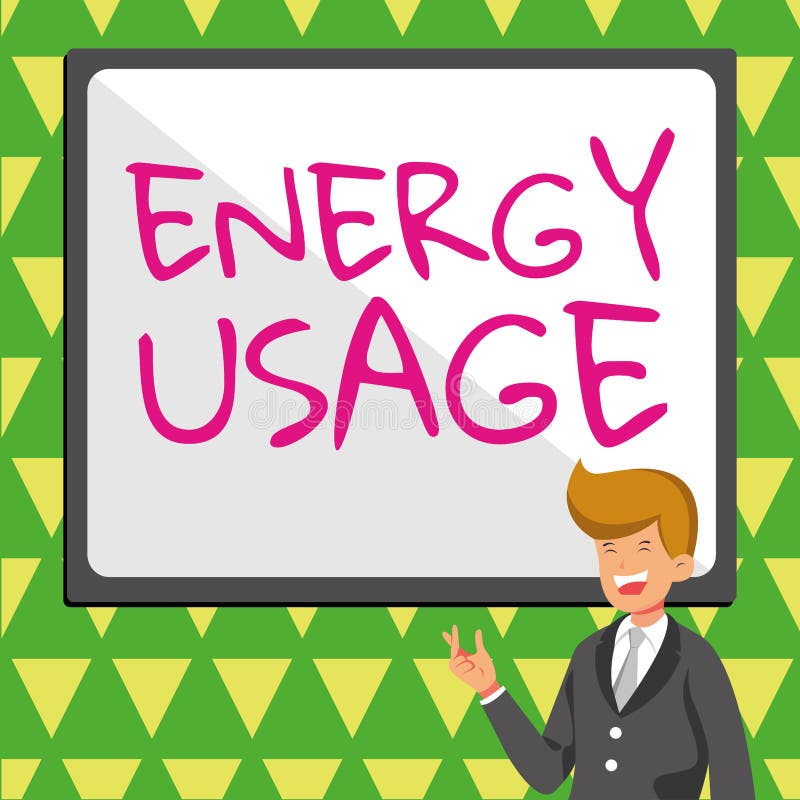 Inspiration Showing Sign Energy Usage. Word for Amount of Energy ...