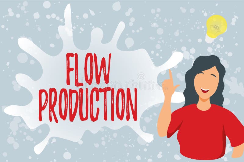 Inspiration Showing Sign Flow Production. Internet Concept Items are ...