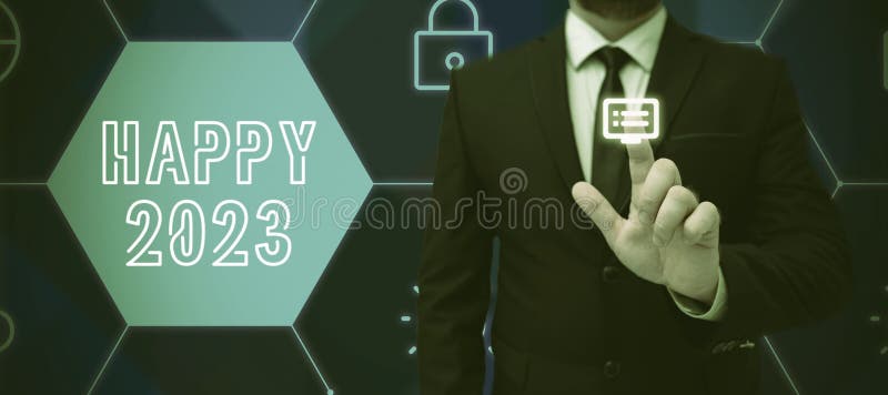 Sign Displaying Happy 2023. Conceptual Photo Time or Day at Which a New ... Sign Displaying Happy 2023. Conceptual Photo Time or Day at Which a New ...