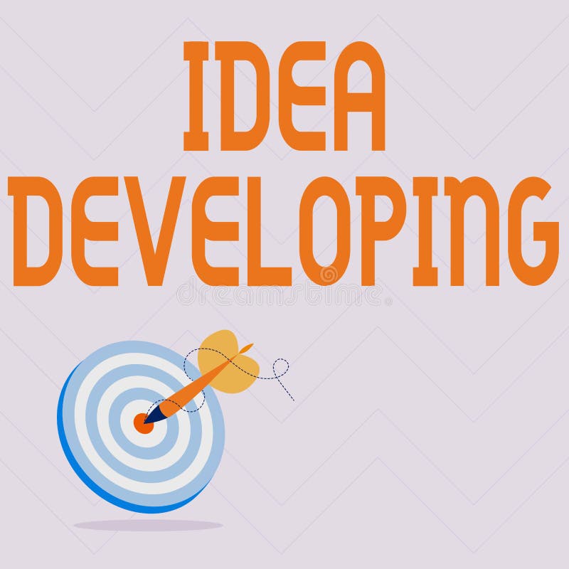 Text Showing Inspiration Idea Developing. Business Concept Innovating ...