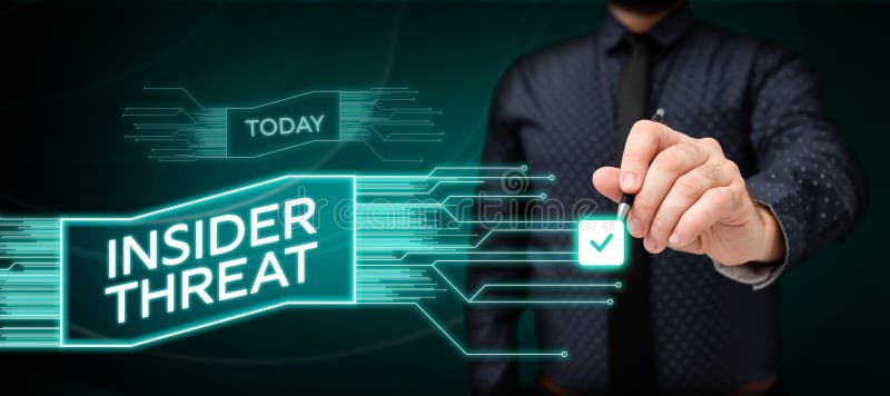 Text Sign Showing Insider Threat. Concept Meaning Security Threat that ... Text Sign Showing Insider Threat. Concept Meaning Security Threat that ...