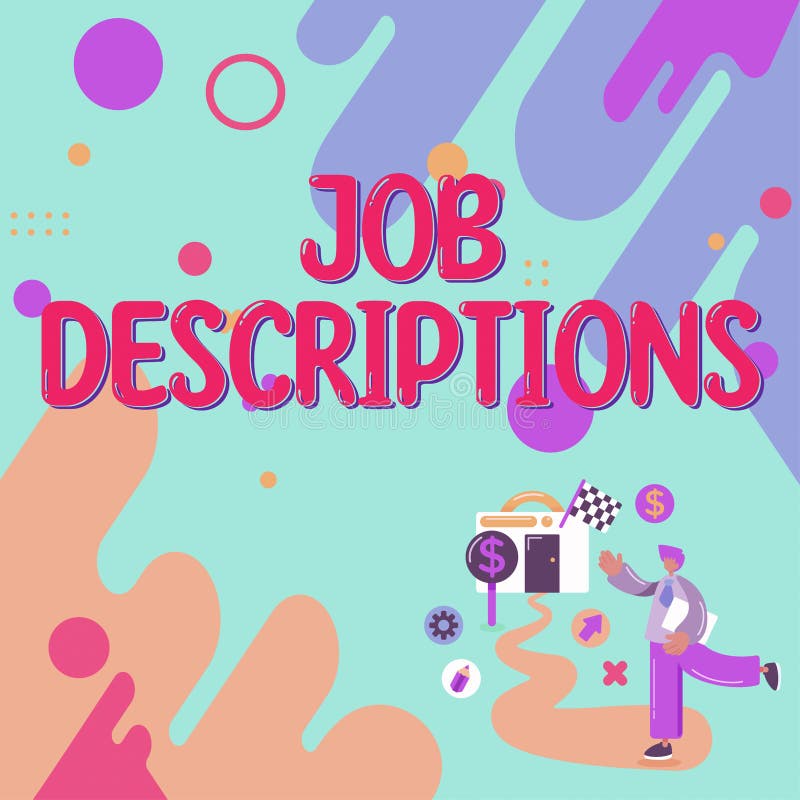 Inspiration Showing Sign Job Descriptions. Word Written on Difficulties ...