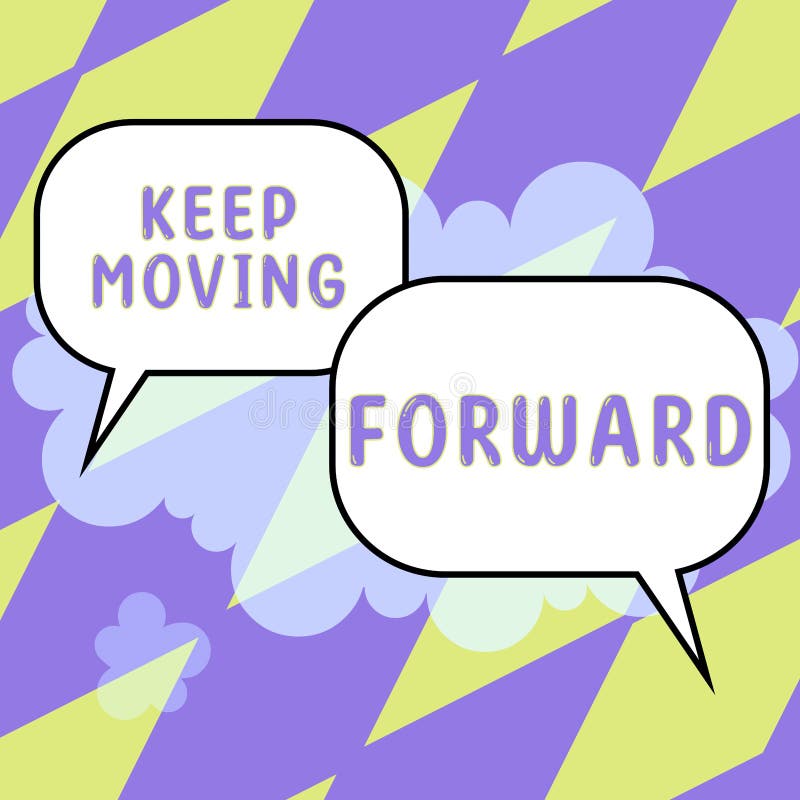 Text Caption Presenting Keep Moving Forward. Word for Invitation Anyone ...