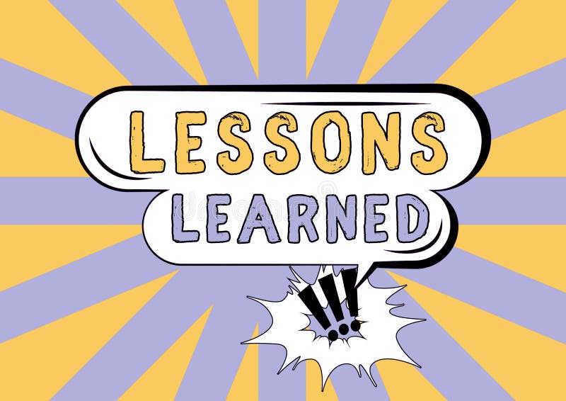 Sign Displaying Lessons LearnedPromote Share and Use Knowledge Derived ...