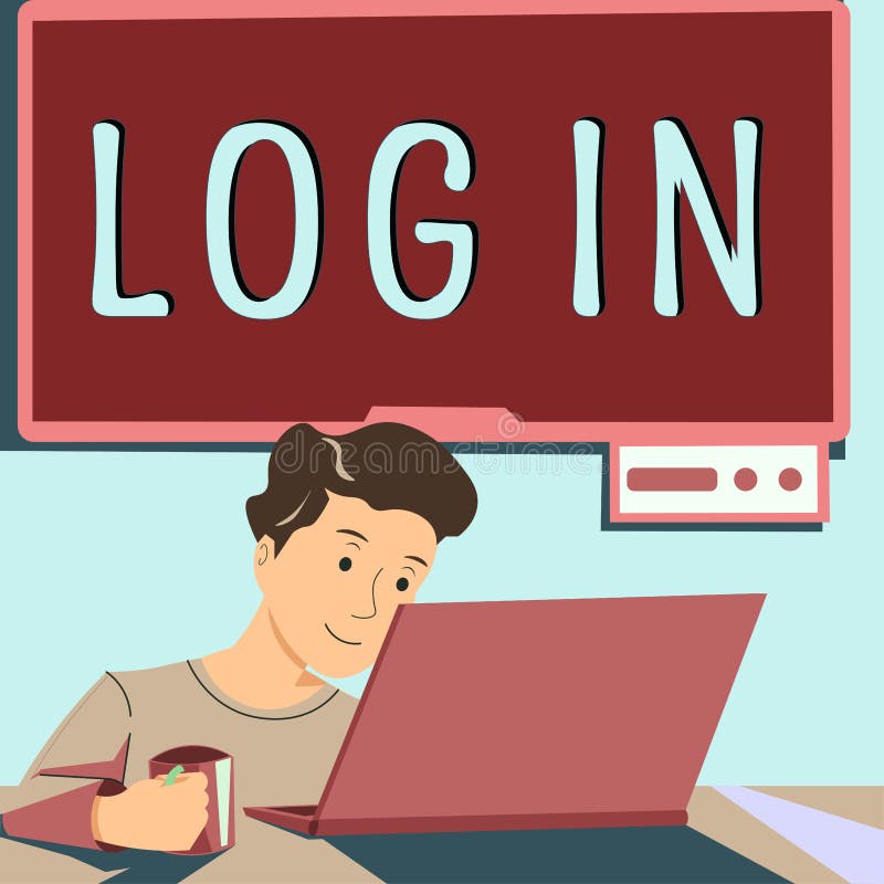 Inspiration Showing Sign Log in. Business Approach Go through the ...