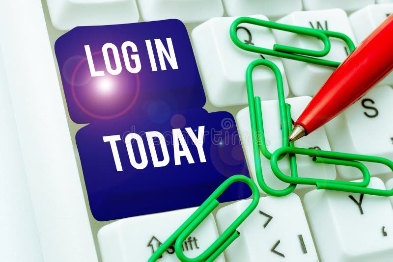 Inspiration Showing Sign Log in. Word Written on Go through the ...