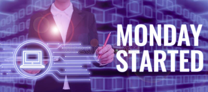 Inspiration Showing Sign Monday Startedgetting Ready for New Week Rest ...