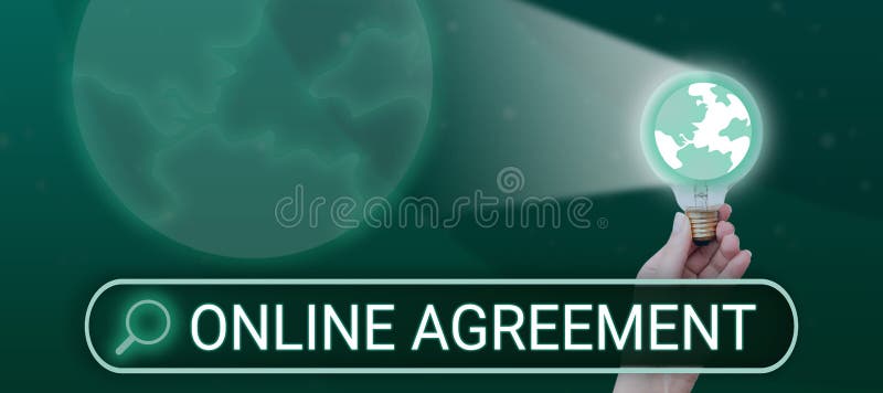 Inspiration Showing Sign Online Agreement. Business Approach Method ...