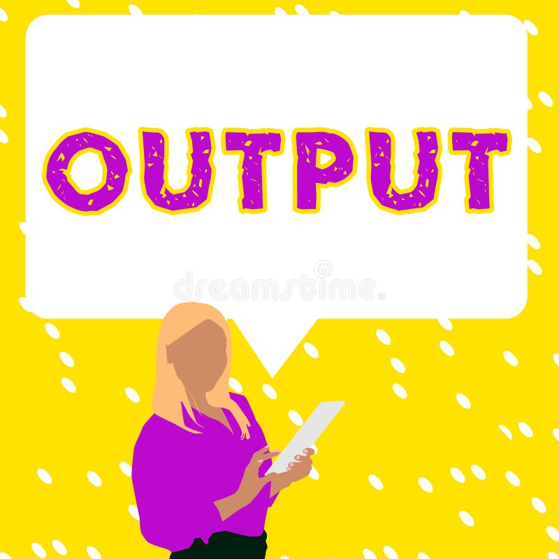 Inspiration Showing Sign Output Word For The Final Result Of Something