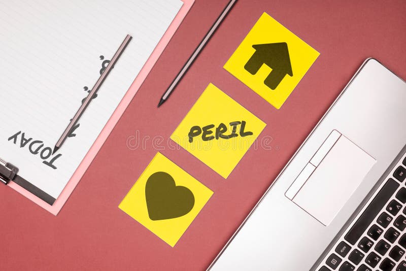 Inspiration Showing Sign Peril. Internet Concept Indicates Something ...