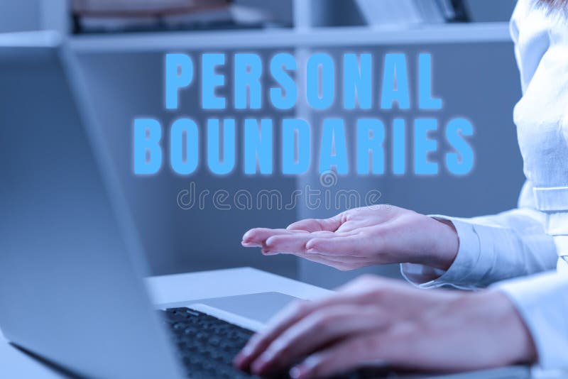 Inspiration Showing Sign Personal Boundaries. Internet Concept ...