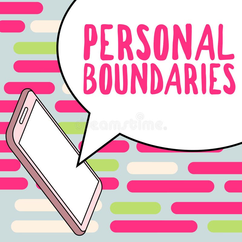 Inspiration Showing Sign Personal Boundaries. Word Written on Something ...