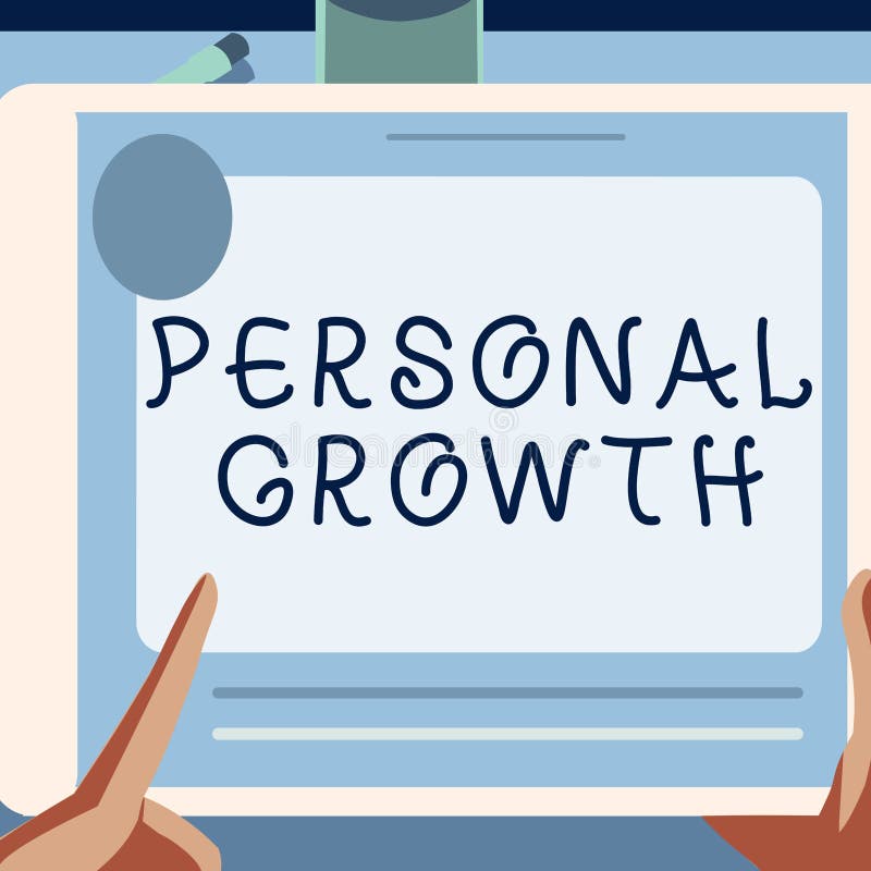 Text Sign Showing Personal Growth. Business Overview a Longterm Process ...