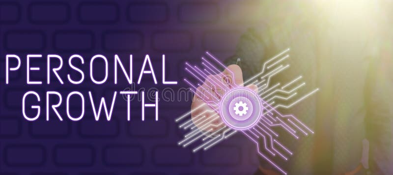 Hand Writing Sign Personal Growth. Business Concept Ongoing Process of ...