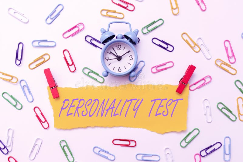 Inspiration Showing Sign Personality Test. Business Idea a Method of ...