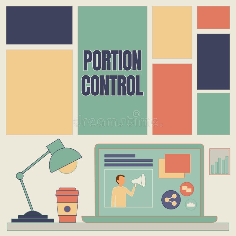 Inspiration Showing Sign Portion Control. Internet Concept Knowing the ...