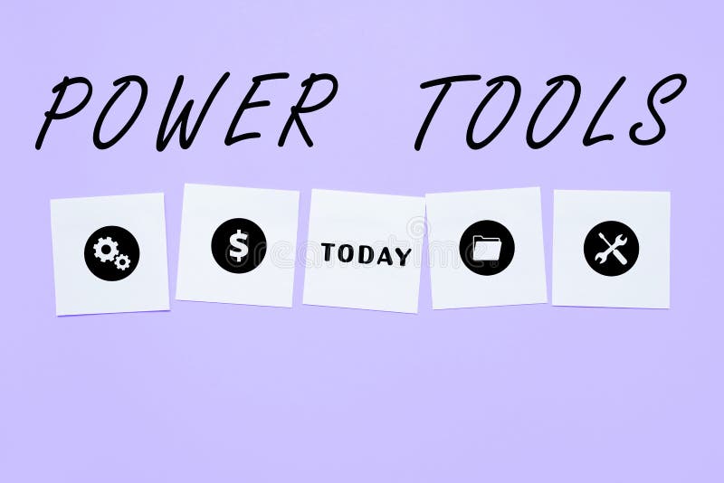 Inspiration Showing Sign Power Tools. Business Showcase Tool that is ...