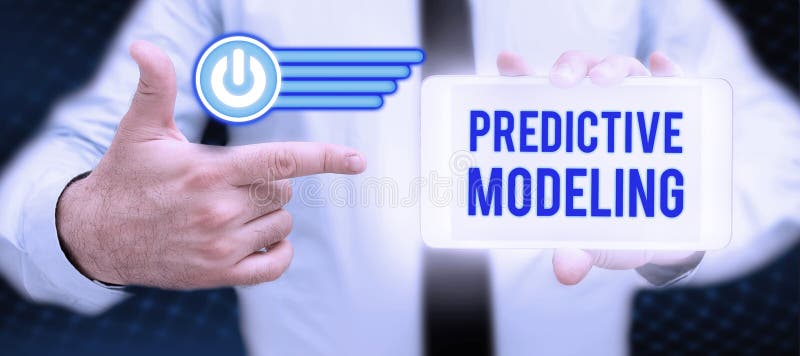 Inspiration Showing Sign Predictive Modeling. Word Written on ...