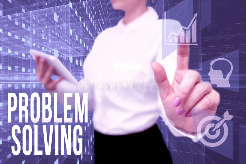 Writing Displaying Text Problem Solving. Business Showcase To Find an ...