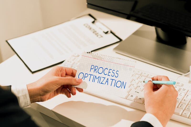 Inspiration Showing Sign Process Optimization. Word Written on Improve ...