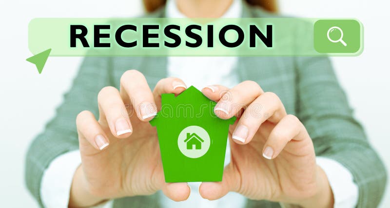 Inspiration Showing Sign Recession. Business Concept the Process of ...