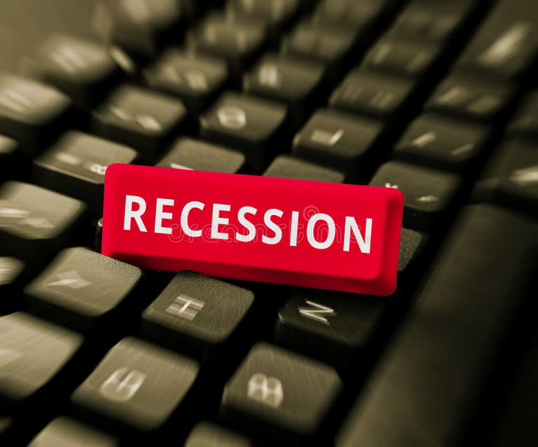 Inspiration Showing Sign Recession. Internet Concept the Process of Progressive Decrease in ...