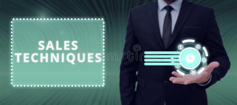 Inspiration Showing Sign Sales Techniques. Word Written on Looking for ...