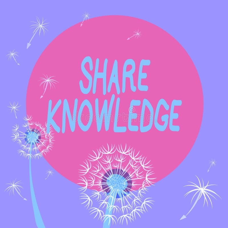 Handwriting Text Share Knowledge. Business Showcase Teaching Others ...