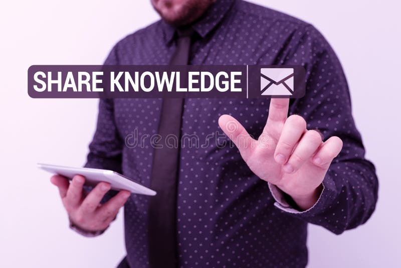 Inspiration Showing Sign Share Knowledge. Word for Teaching Others What ...