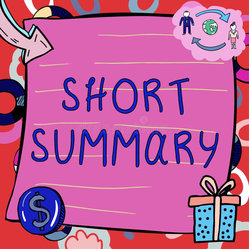 Inspiration Showing Sign Short Summary. Business Approach Brief ...